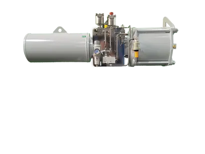 Straight stroke fork type pneumatic actuator